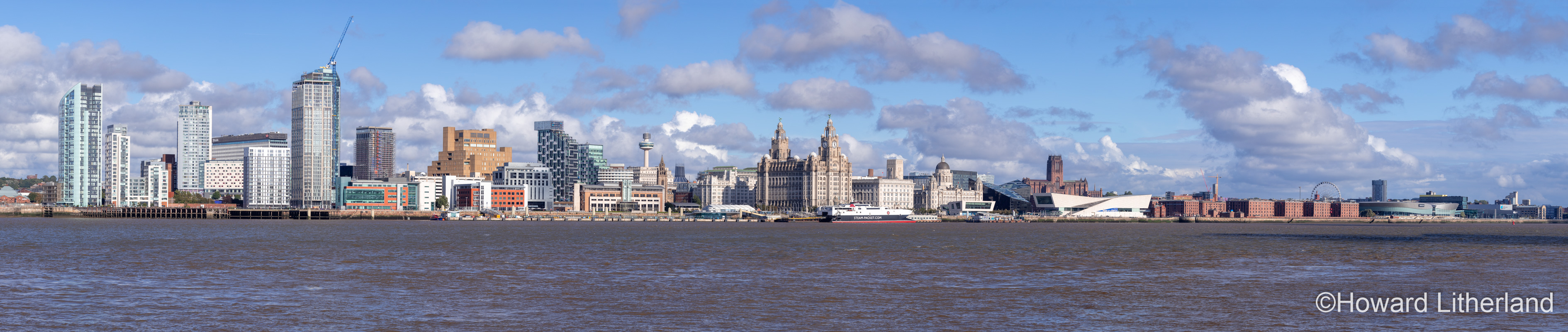 Panorama of Liverpool waterfont skyline, Merseyside, England #1